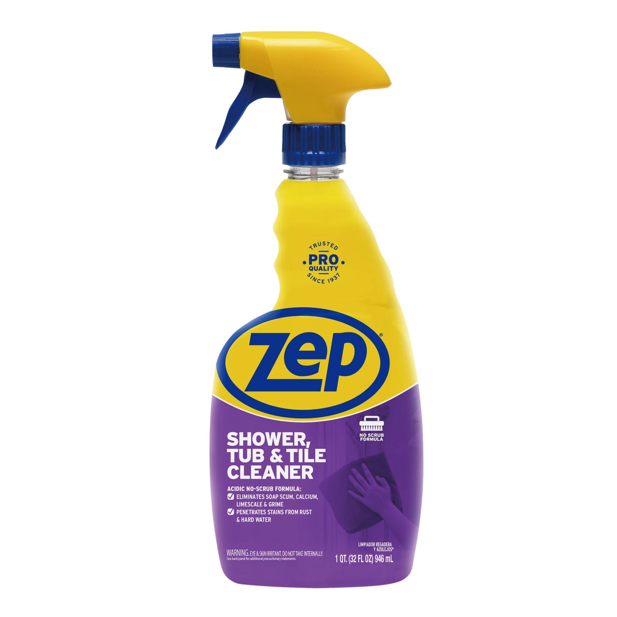 ZEP SHOWER, TUB & TILE CLEANER – ELIMINATES HARD WATER STAINS – – ZEP ...